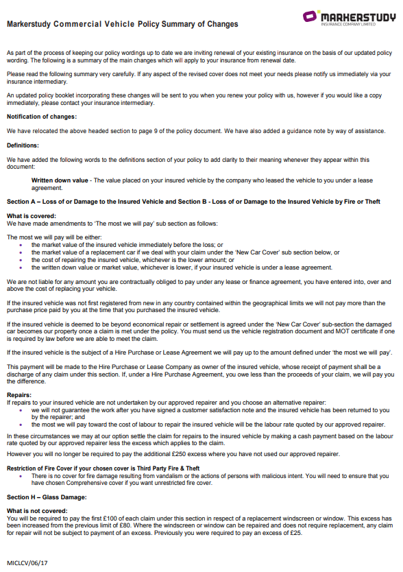 Markerstudy - Brokers | Documentation